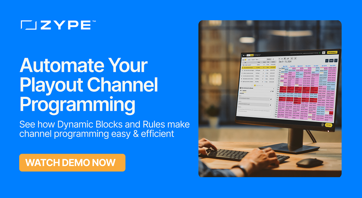 Automated Playout Channel Programming with Zype Playout
